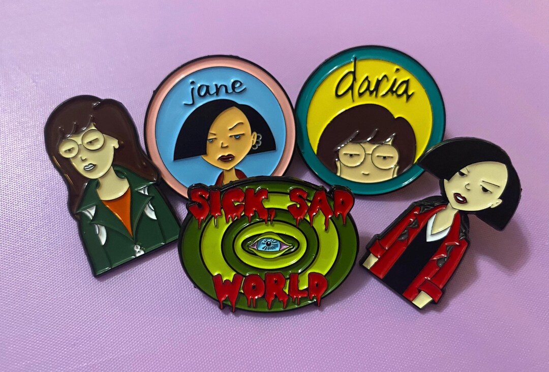 Daria Enamel Pins: 90s and MTV Nostalgia - Etsy