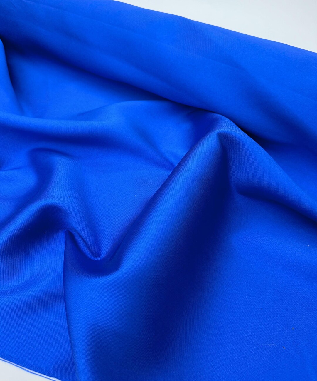 Premium Quality Royal Blue Mikado Satin Fabric, Satin Twill Fabric 60 ...