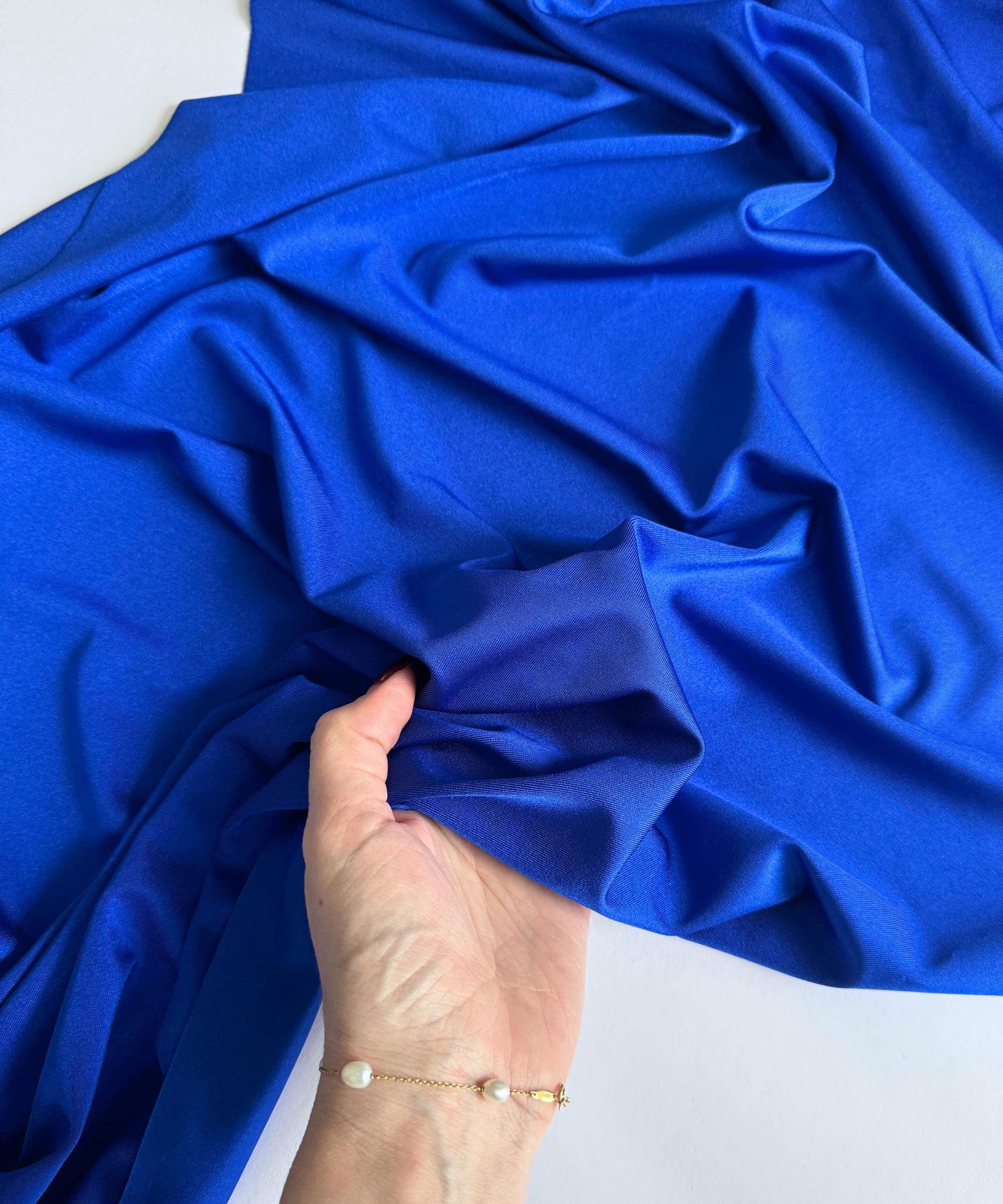Royal Blue Milliskin Nylon Spandex Fabric by the Yard, Premium Quality ...