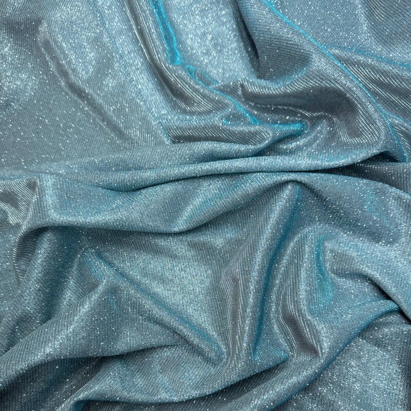 Blue Lurex Fabric - Etsy
