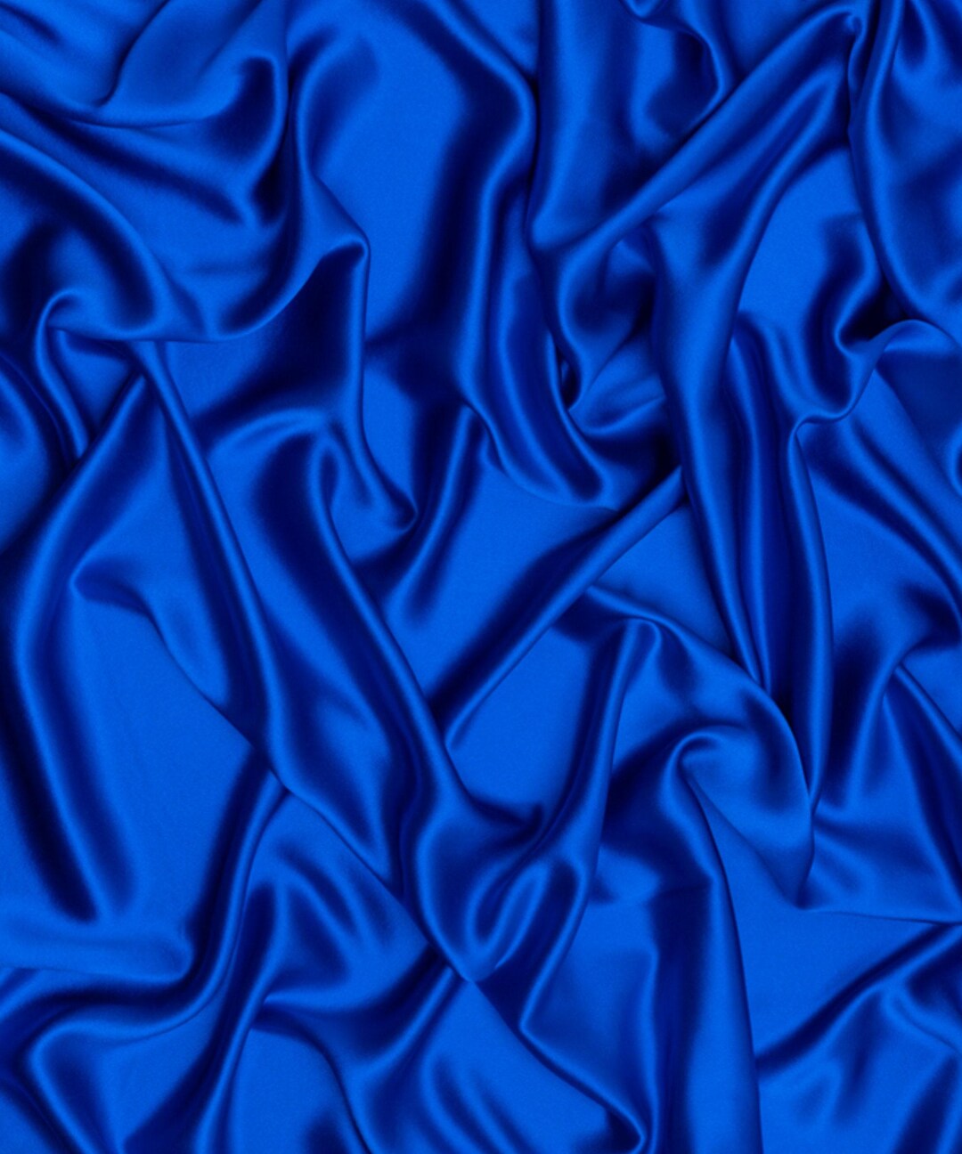 Royal Blue Silky Stretch Satin Fabric by the Yard, Royal Blue Stretch ...