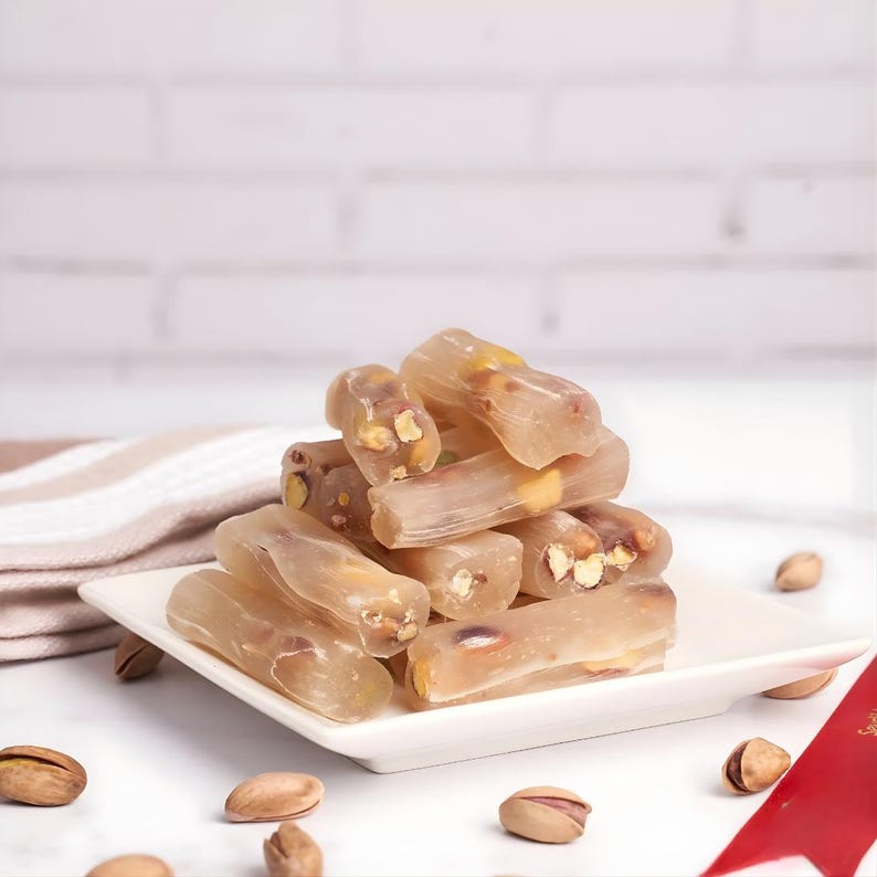 Rolled Turkish Delight Fitil Lokum – Hazelnut & Pistachio Mixed ...