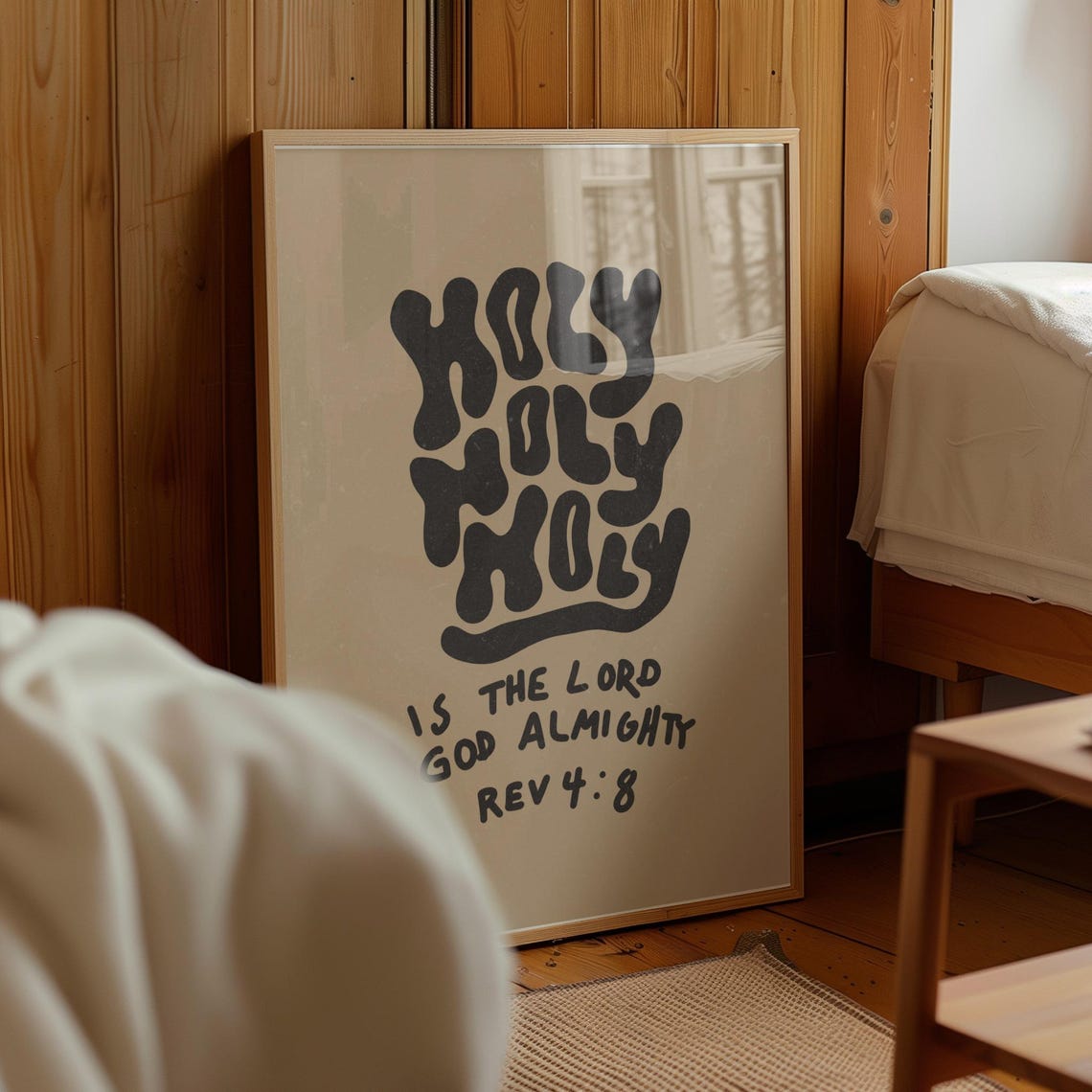 HOLY HOLY HOLY Revelation 4:8 Bold Modern Aesthetic Christian Art ...