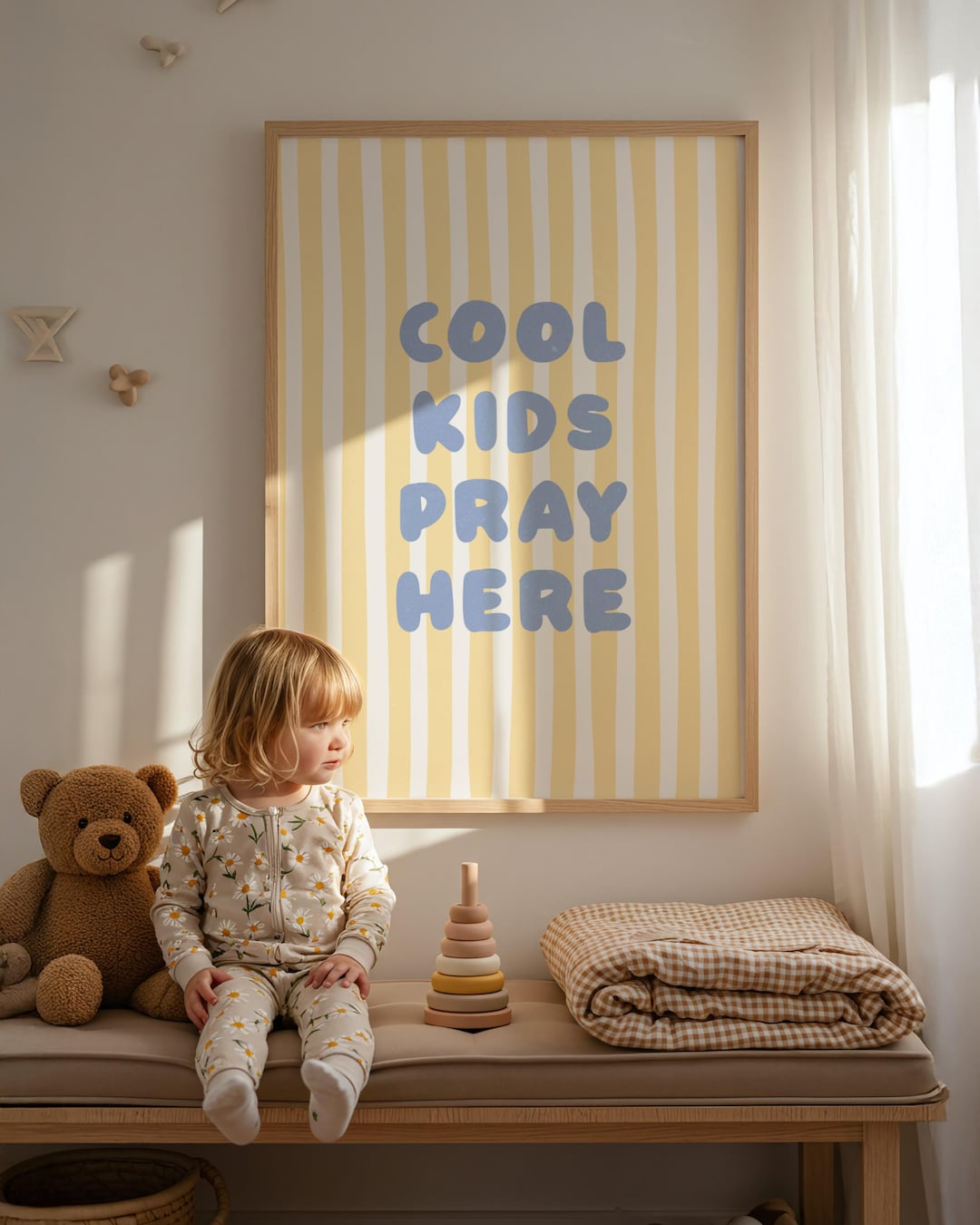 COOL KIDS PRAY Here Bold Modern Aesthetic Christian Art Prints ...