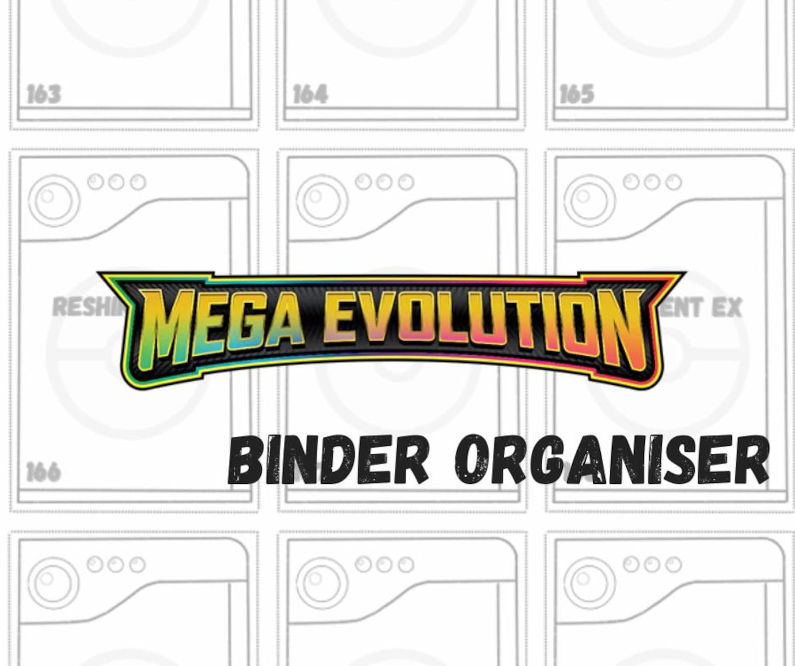 Mega Evolution - Printable Pokémon Binder Organiser | TCG Card ...