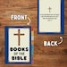 Books of the Bible Printable Flipbook: Sunday School Homeschool ...
