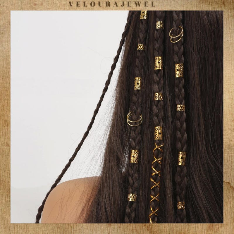 Hair Clip Beads Gold - Etsy