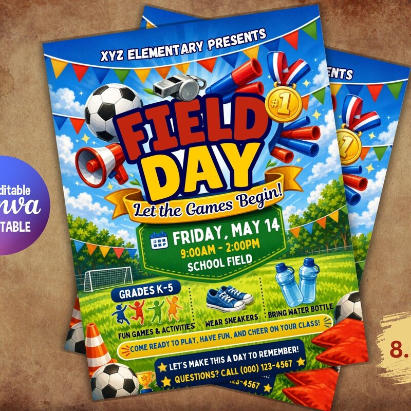 Field Day Poster - Etsy