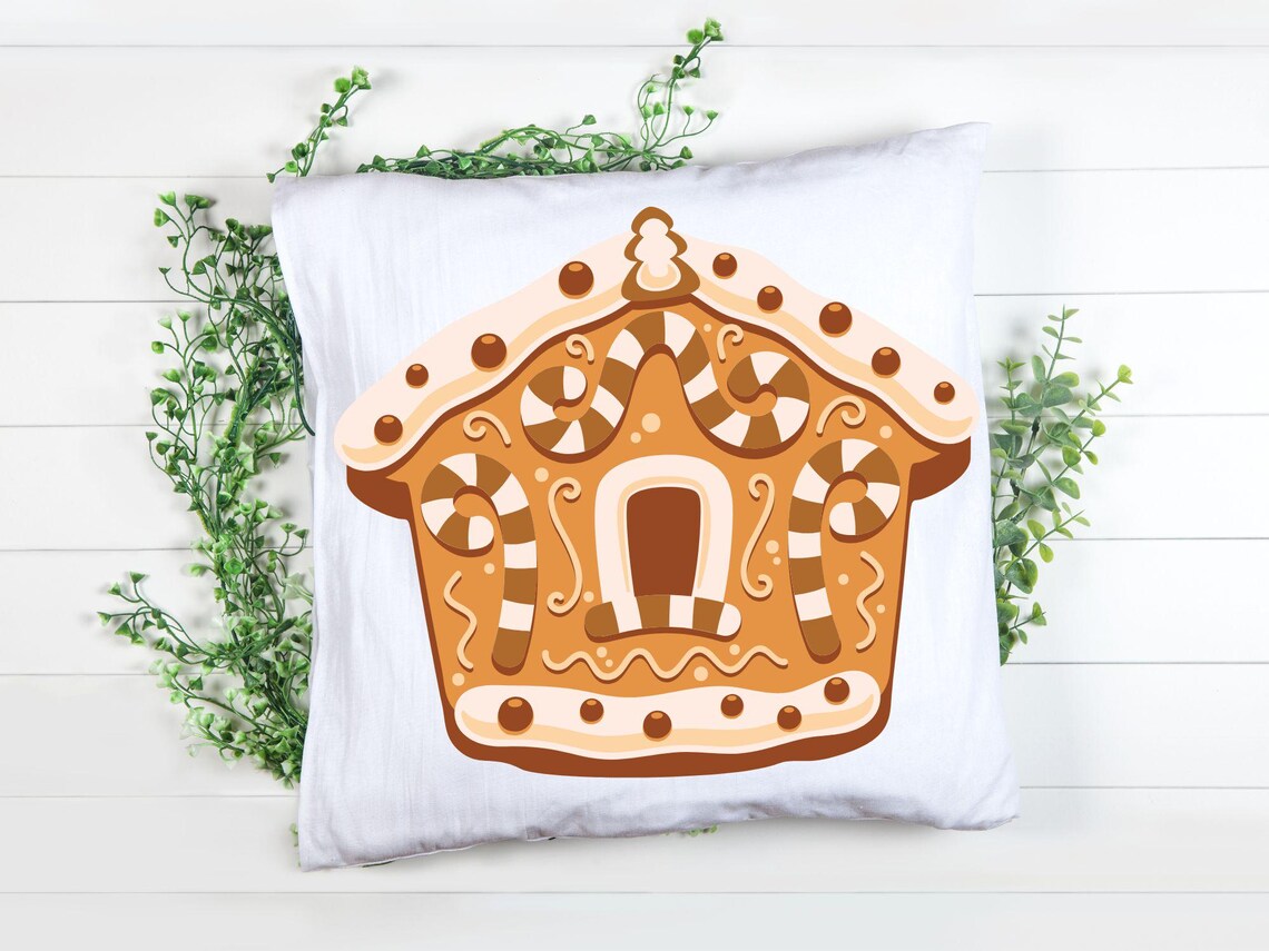 Gingerbread House SVG Bundle: Christmas Cookie Clipart (digital ...