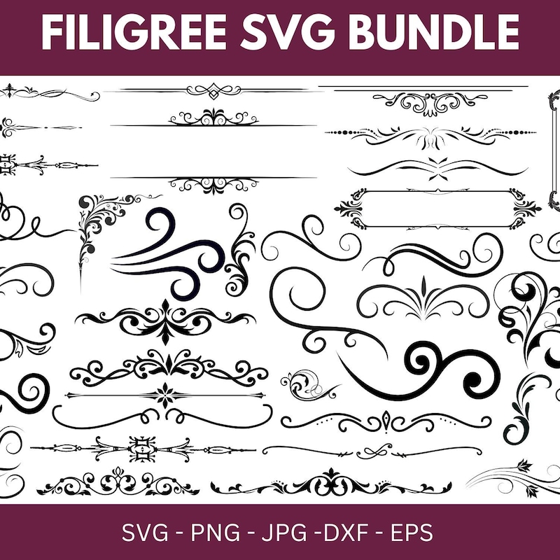 Scroll Svg Applique - Etsy