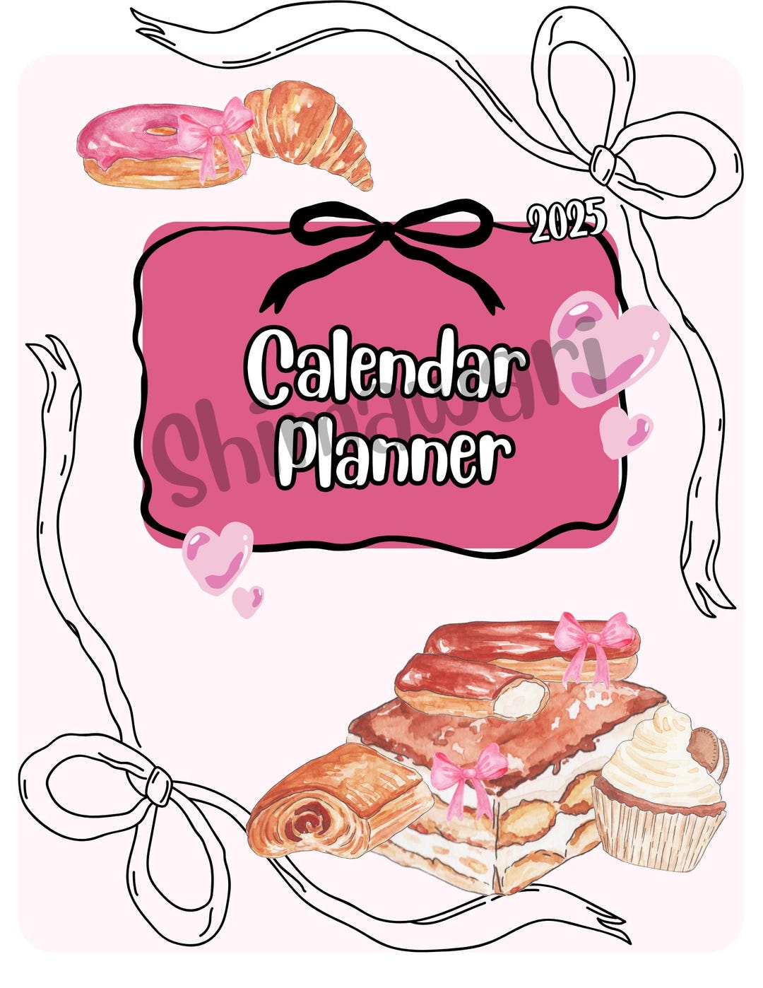 Dessert Calendar Planner - Etsy