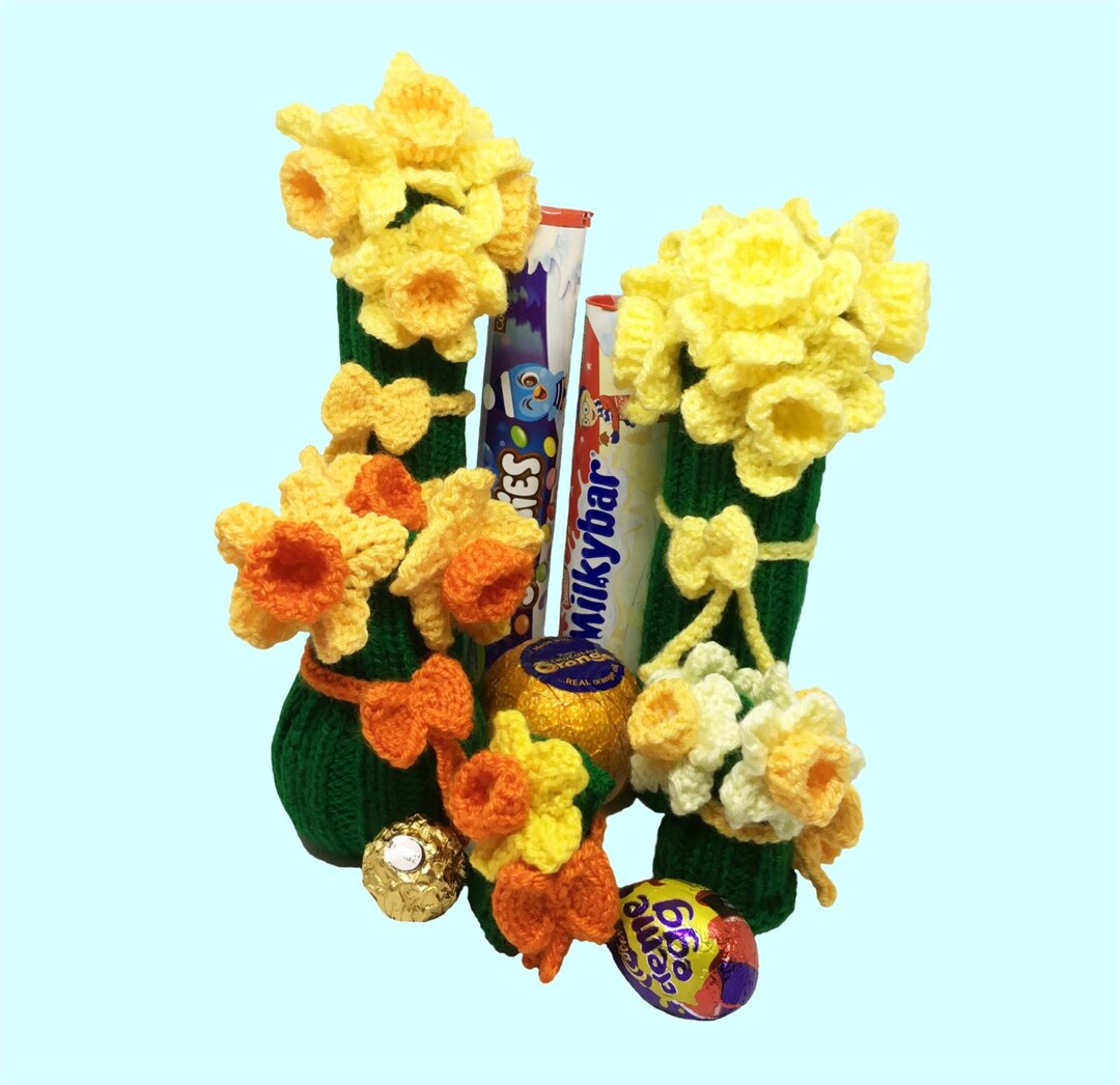 Knitting Pattern for Easter Daffodil Chocolate Holders: Chocolate ...