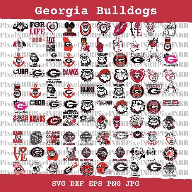Georgia Bulldog Uga Head - Etsy