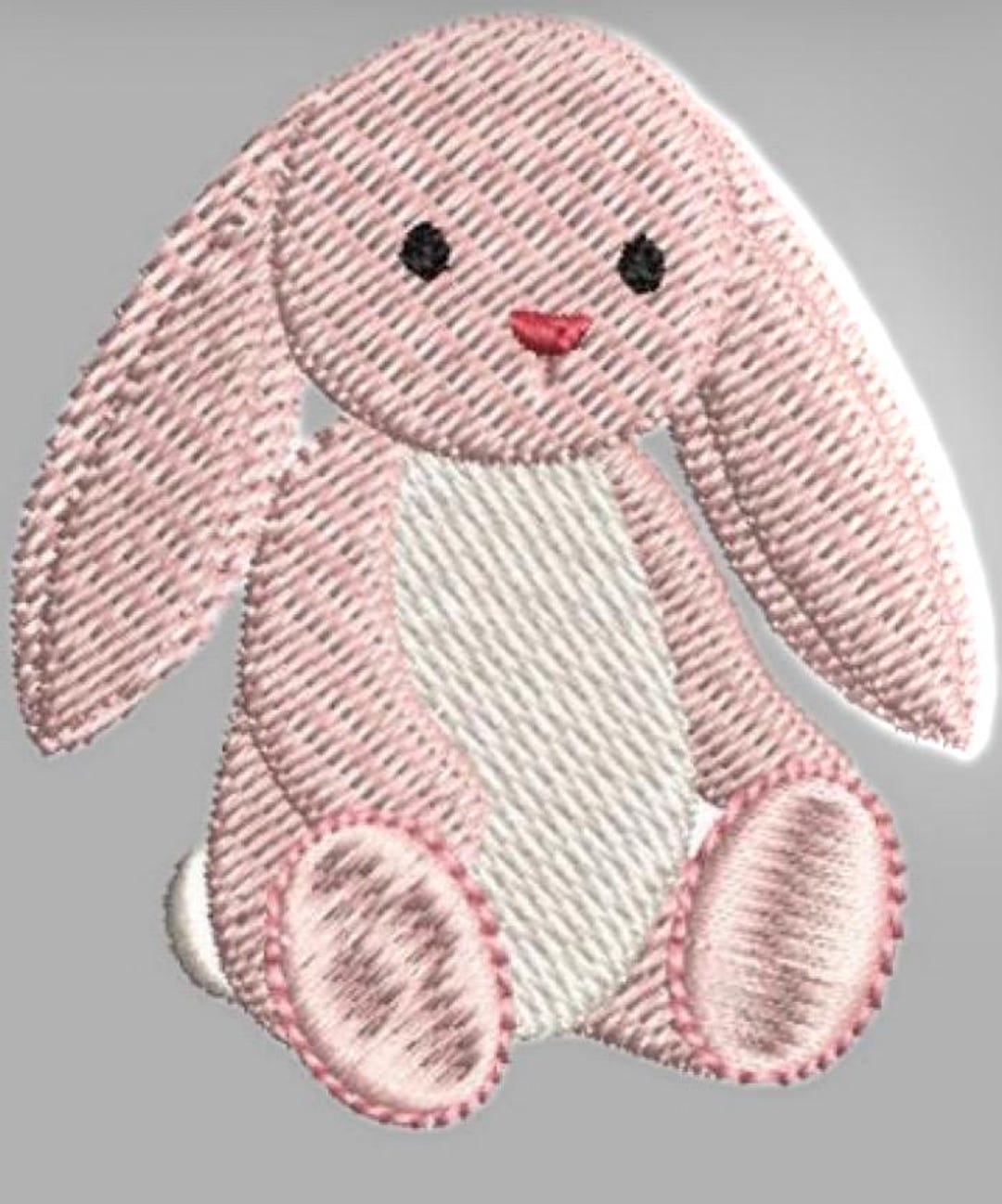 Pink Bunny Rabbit Embroidered Patch - Sew-on Applique - Etsy