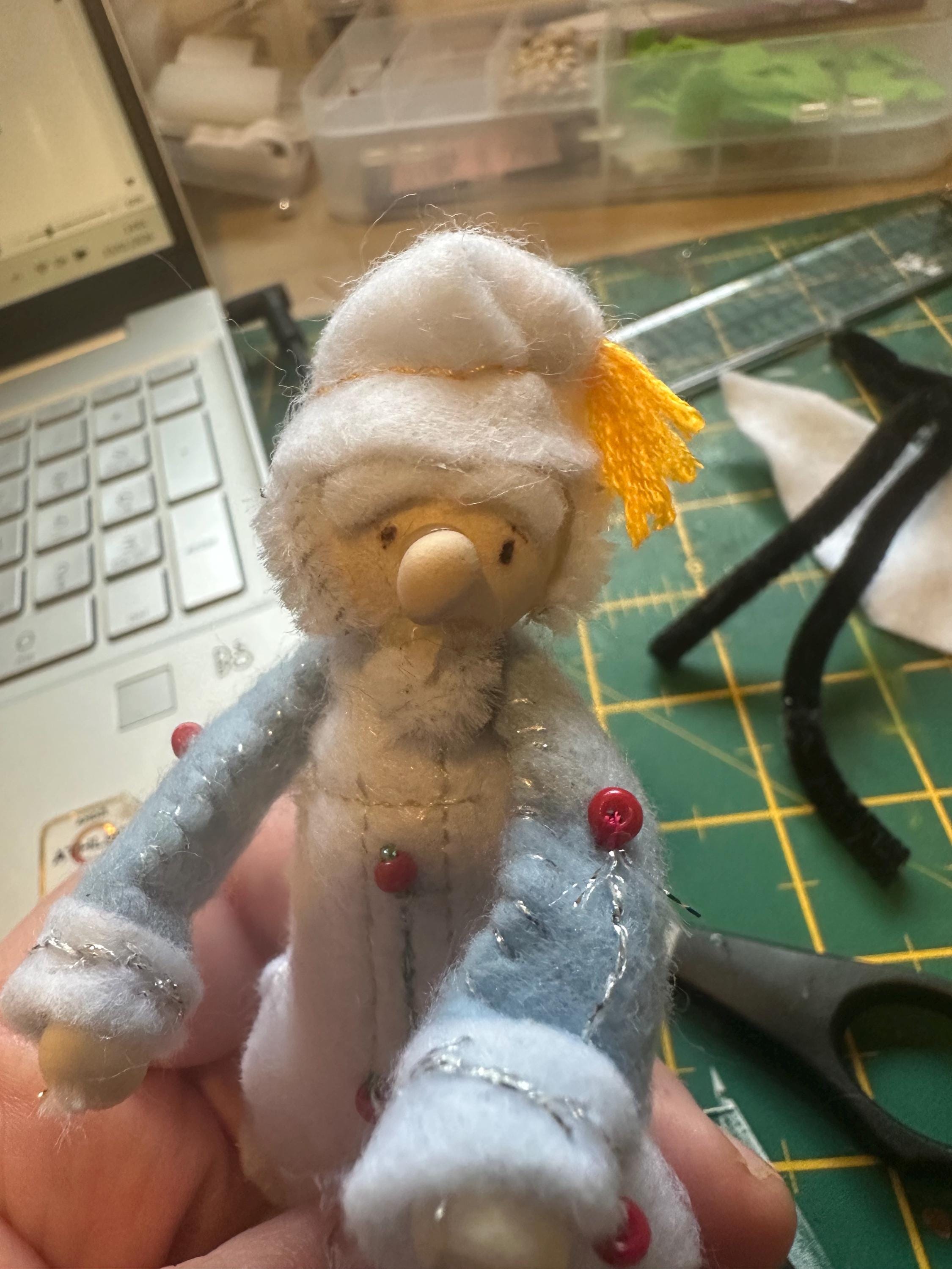 Scrooge - Handmade Felt Hanging Christmas Decoration. - Etsy