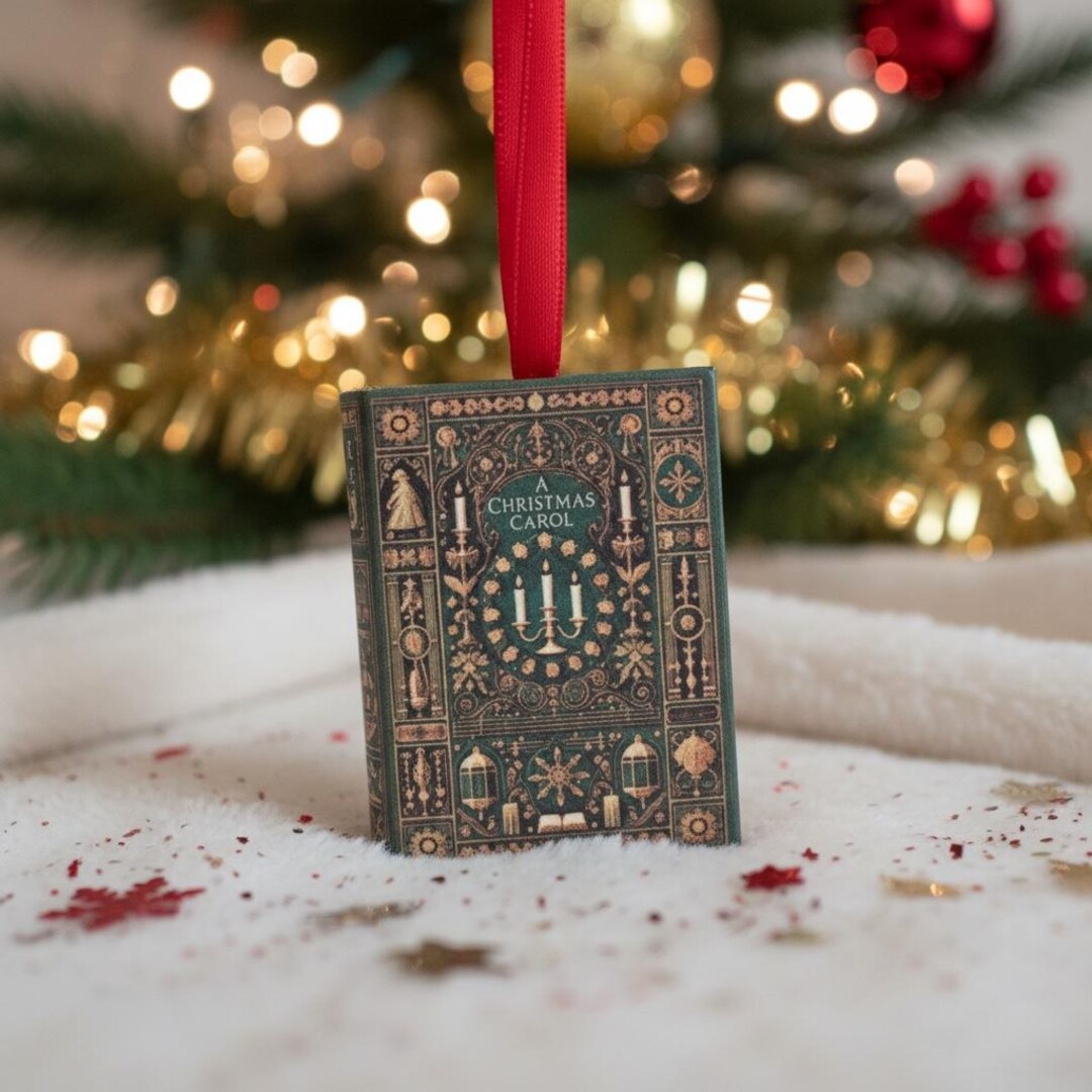 A Christmas Carol Mini Book, Hanging Ornament Decoration. Victorian ...