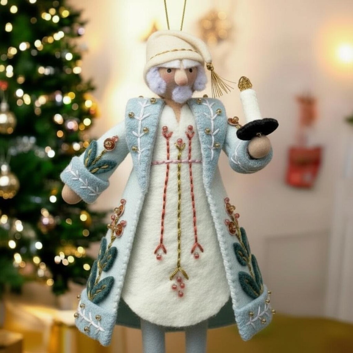 Scrooge - Handmade Felt Hanging Christmas Decoration. - Etsy