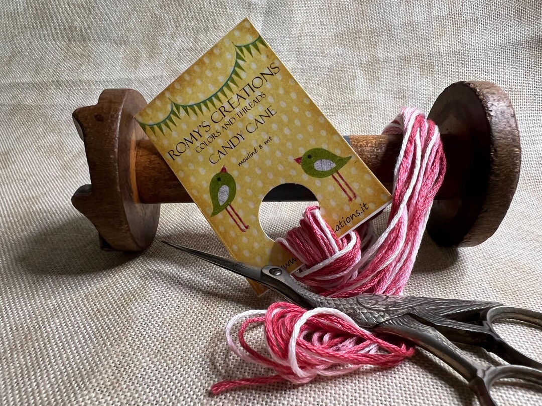 Candy Cane by Romy's Creation is 8.7 Over Dyed Cotton Thread From Italy ...