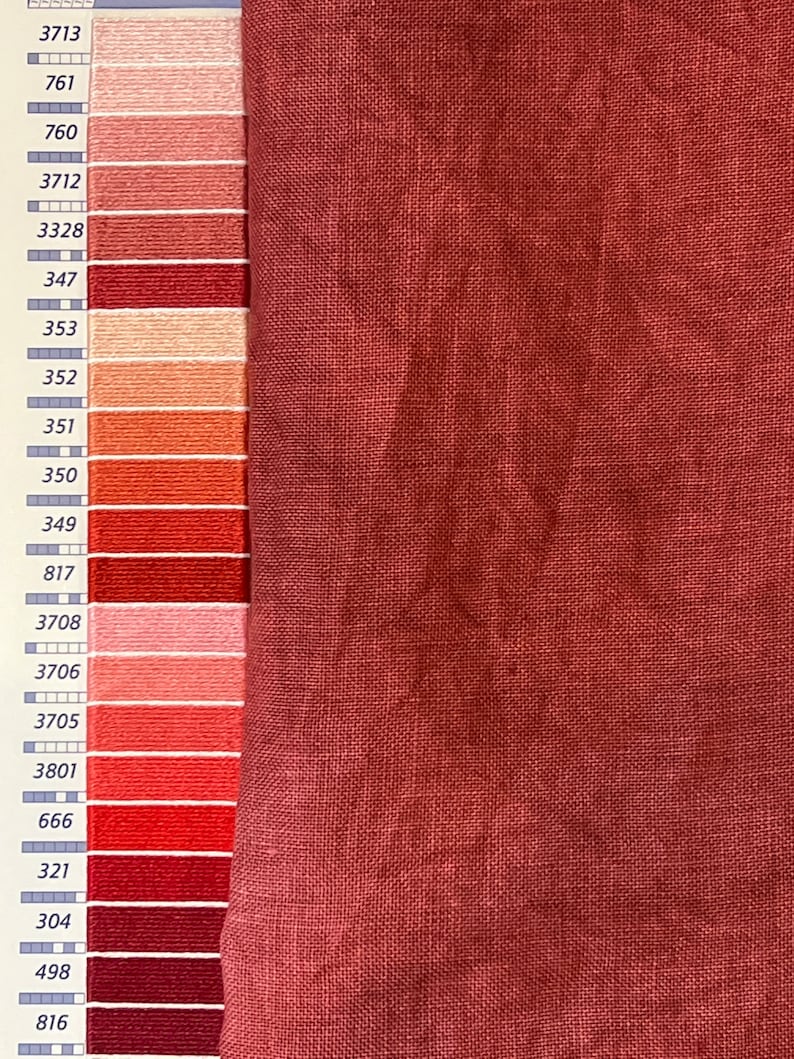 Sweeney Red 32 Count 20 X 27 Cut by Dames of the Needle - Etsy