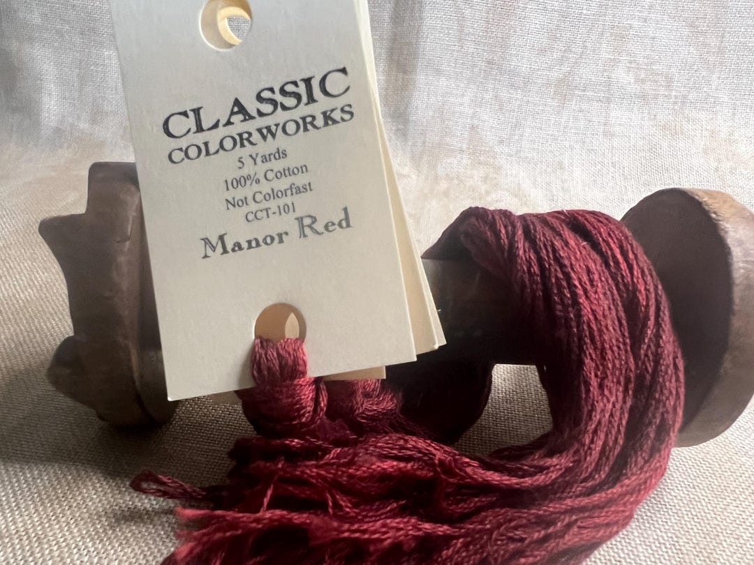 Manor Red by Classic Colorworks is 5 Yards of Overdyed Cotton Thread - Etsy