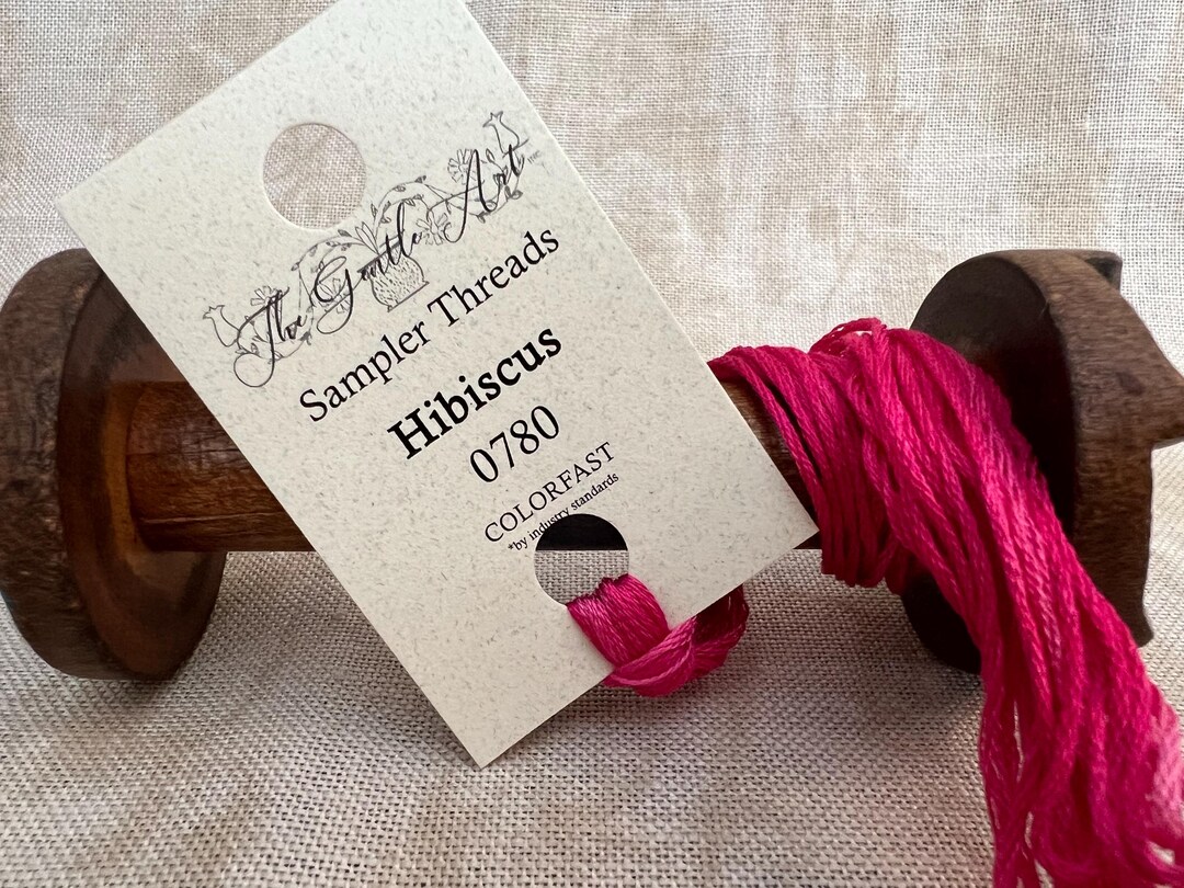 Hibiscus by the Gentle Art is 5 Yards of Over Dyed Cotton Thread - Etsy