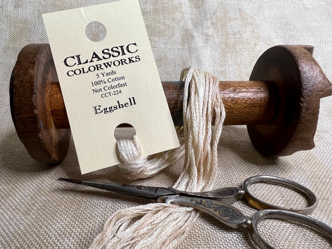 Eggshell by Classic Colorworks is 5 Yards of Over Dyed Cotton Thread - Etsy