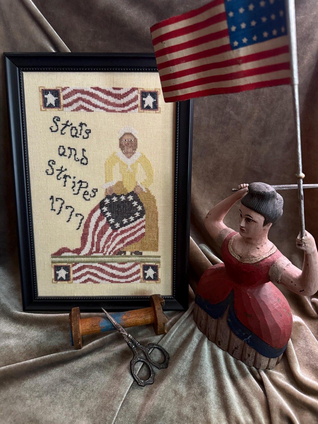 Americana Series Betsy Ross Designed by Dames of the Needle/finger Work ...