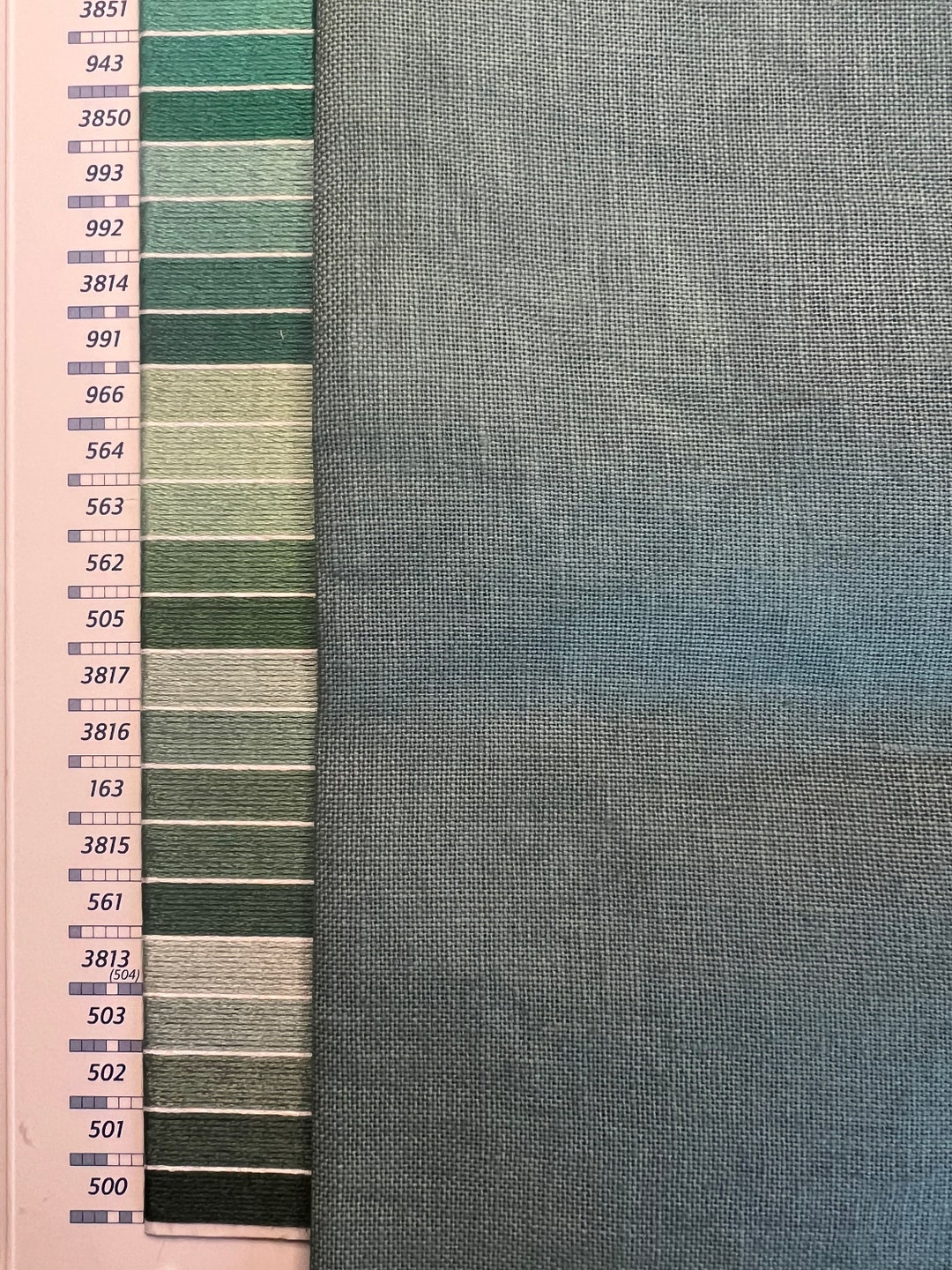 New England Green 32 Count 1/4 Yard by From the Cauldron - Etsy