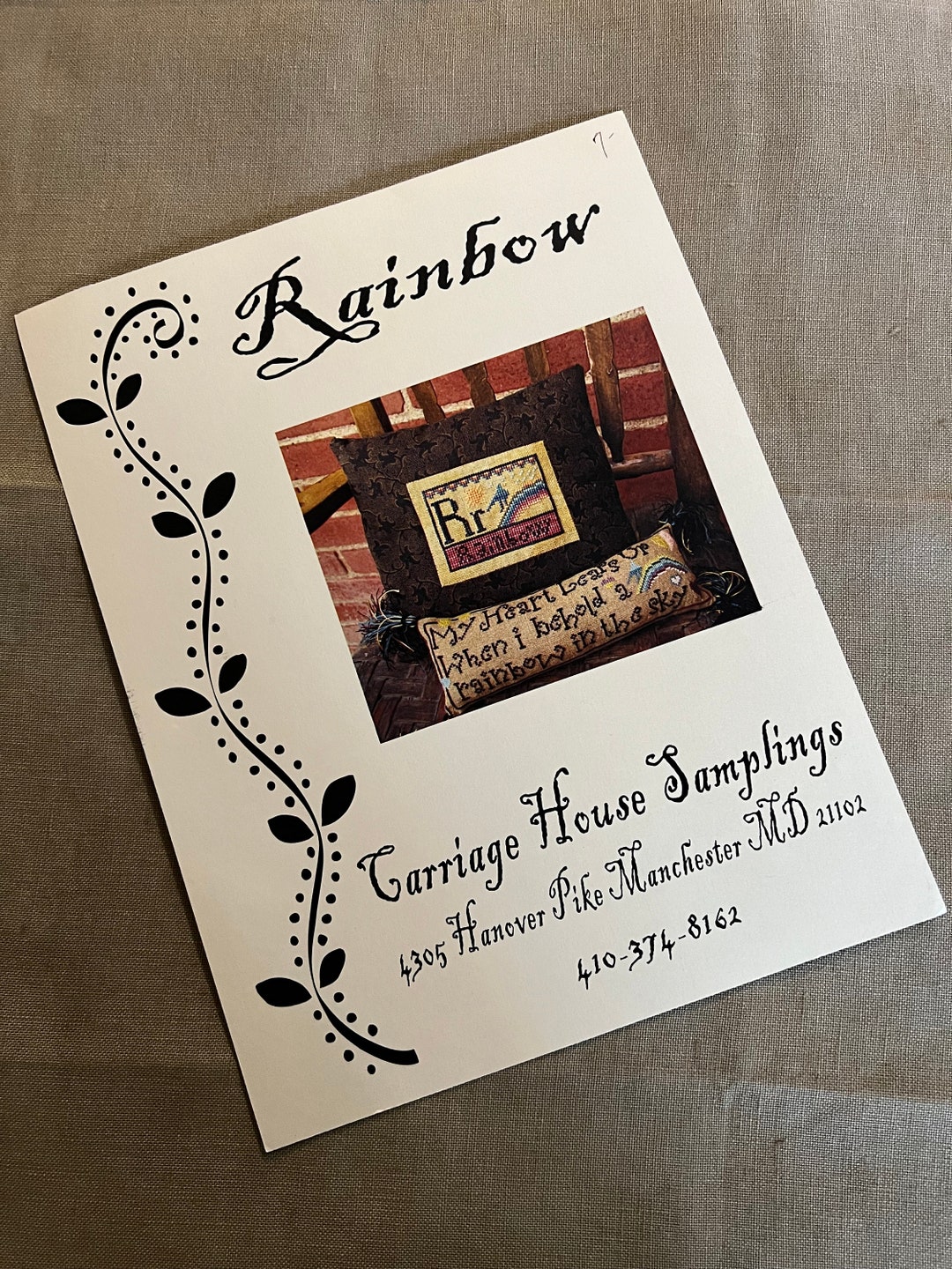 Rainbow Chart by Carriage House Samplings - Etsy UK