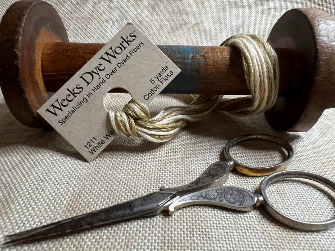 White Walnut by Weeks Dye Works 5 Yards of Hand Dyed Cotton Thread - Etsy