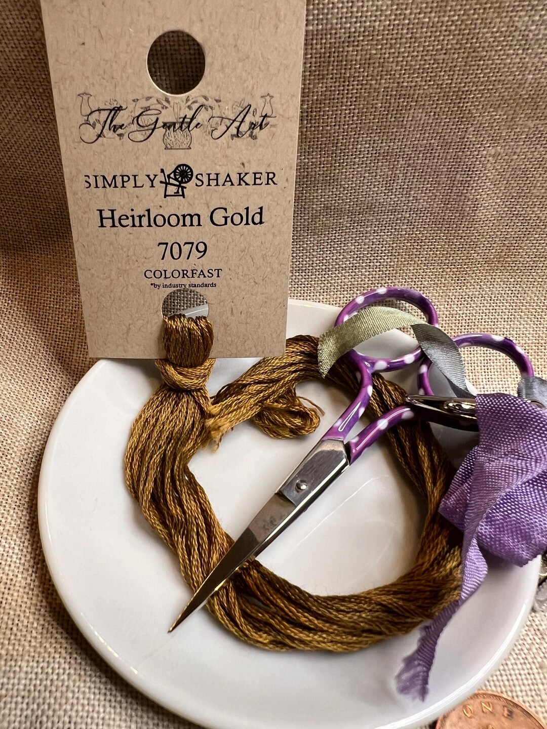 Heirloom Gold by the Gentle Art is 5 Yards of Over Dyed Cotton Thread ...