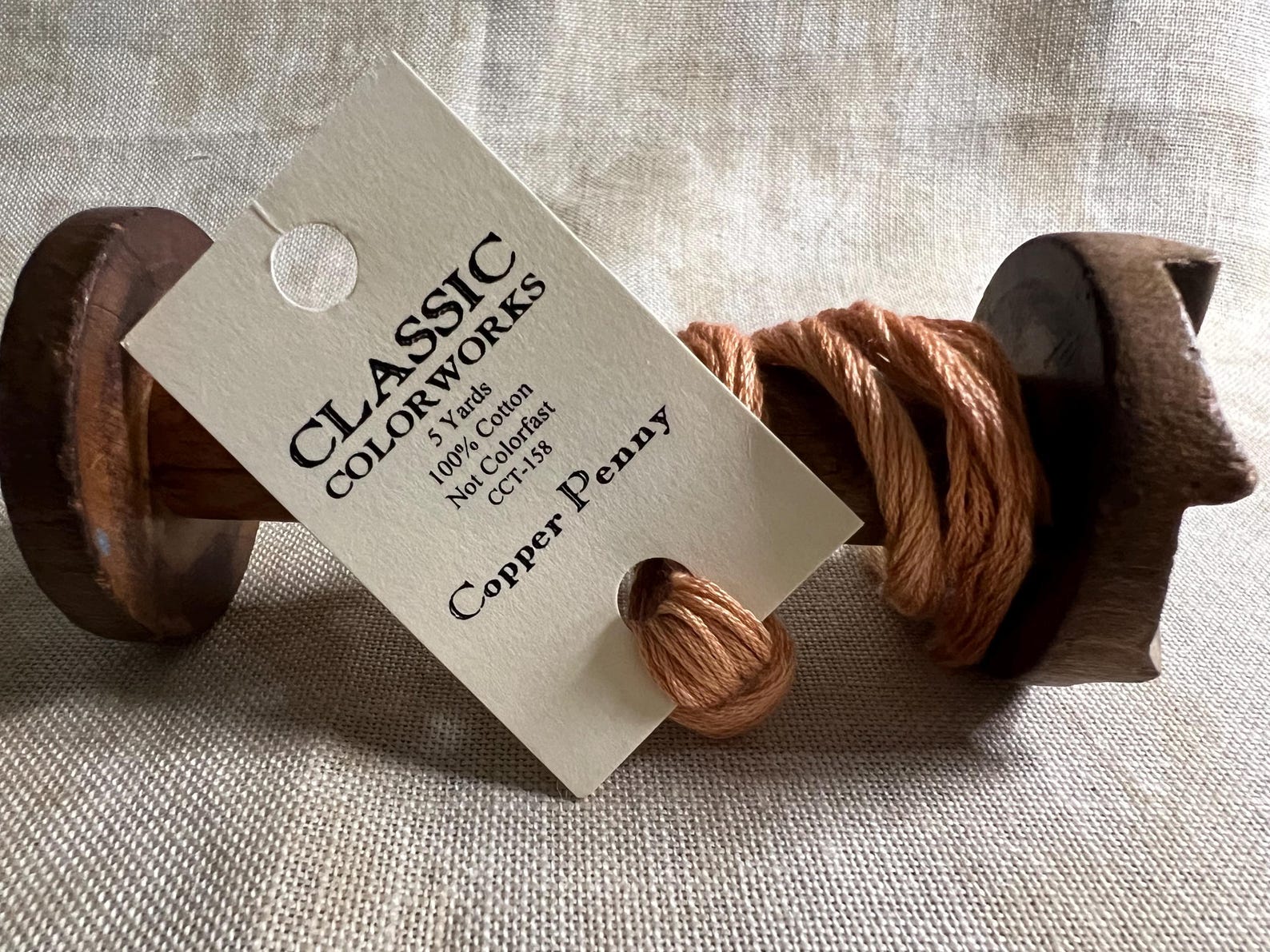 Copper Penny by Classic Colorworks Over Dyed Cotton Thread 5 Yard Skein ...