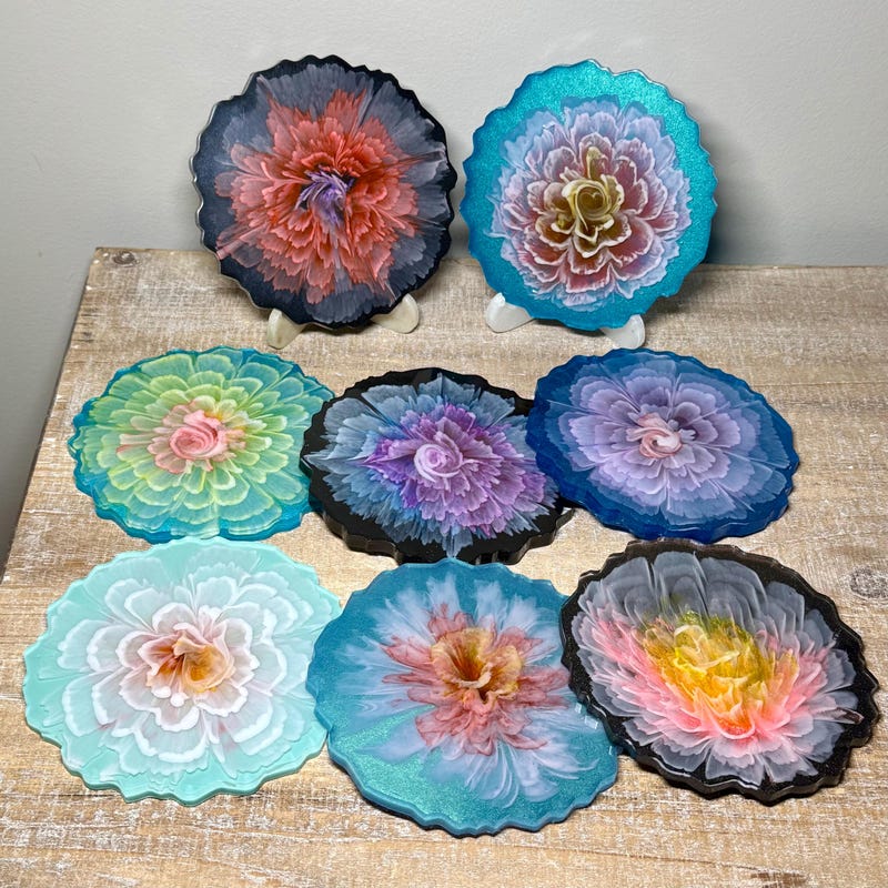 Resin Match Coaster - Etsy