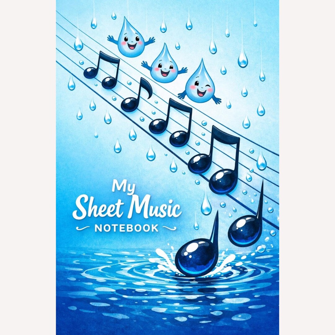 Kids Music Manuscript Paper | Blank Staff Notebook | 6x9 | 120 Pages ...
