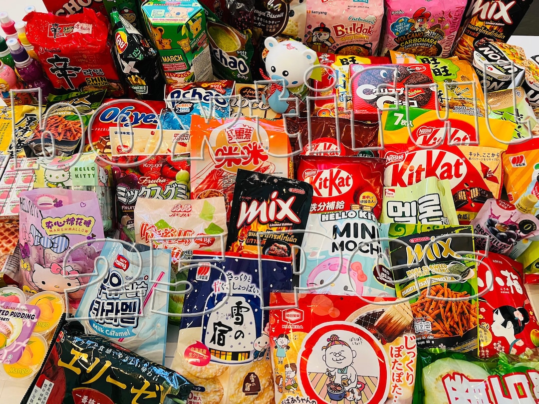 25 Pcs Asian Snack Mix Box | Variety Korean • Japanese • Thai Snacks ...