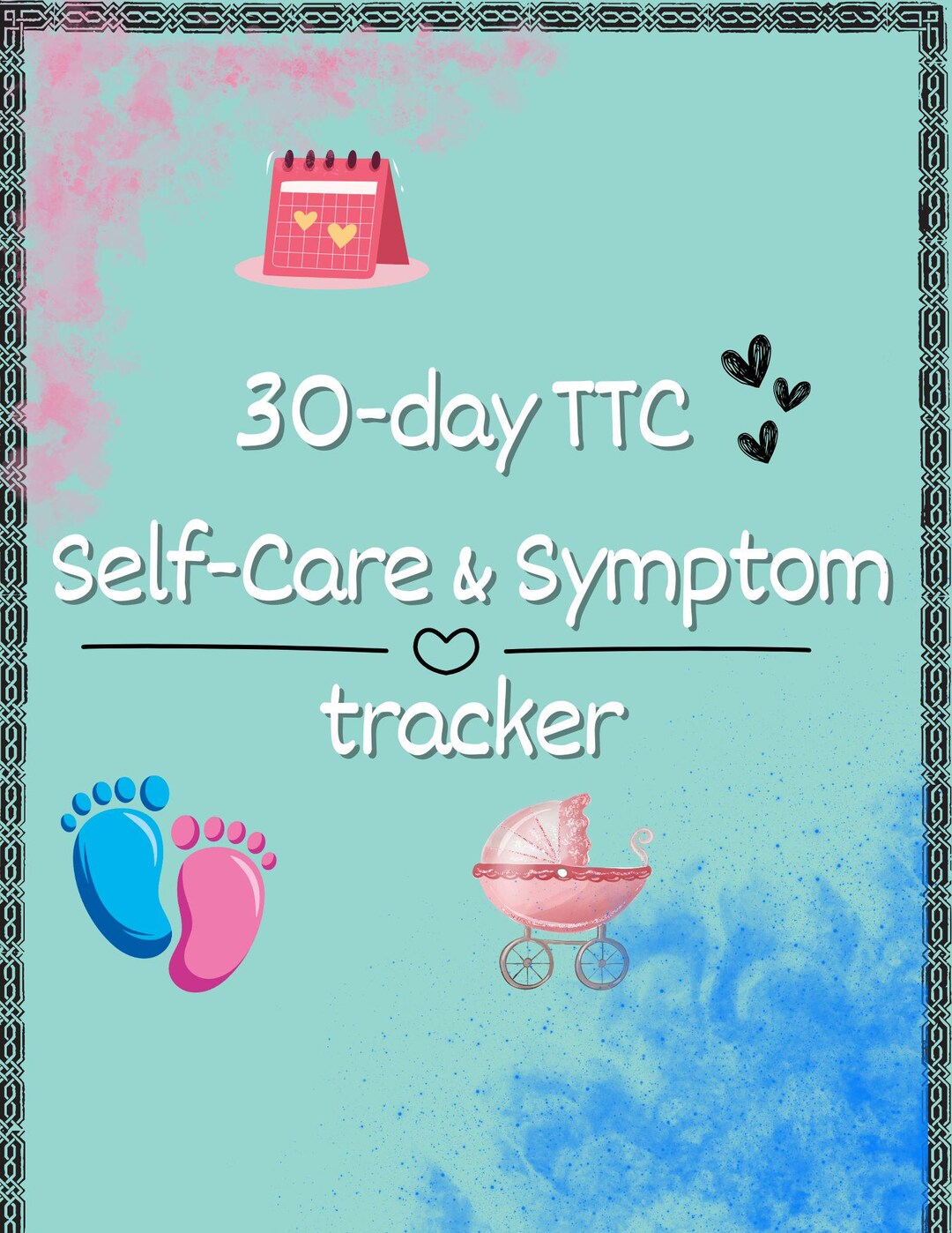 30-day TTC Self-care & Symptom Tracker- All-in-one Printable+ Fillable ...