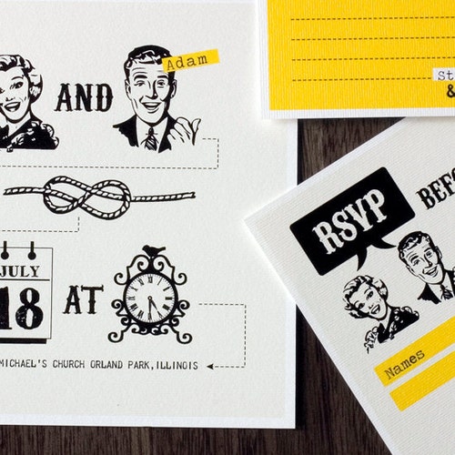 Rustic Barn Wedding Invitation Sample Kraft Paper Flat or | Etsy