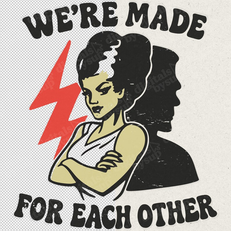 Frankenstein Valentine PNG: Vintage Romantic Saying Design (digital ...