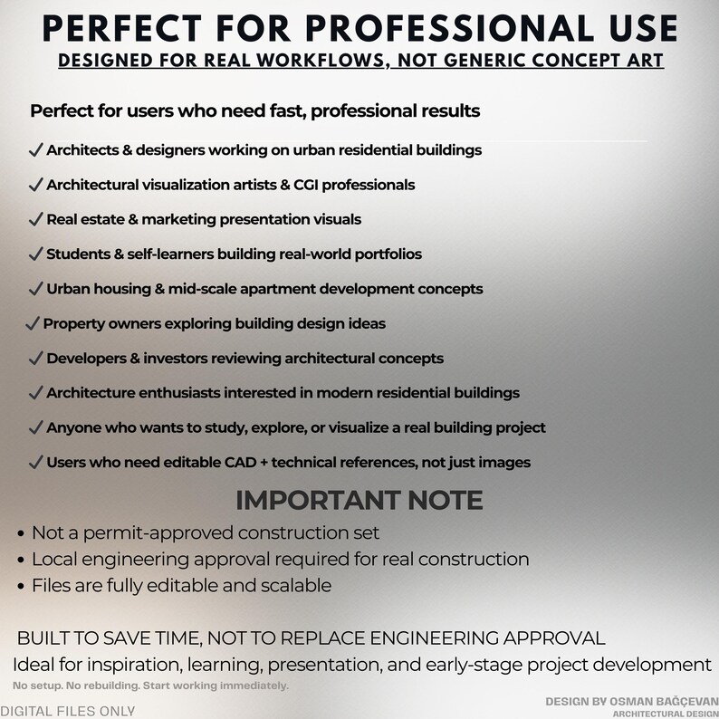 Mixed-use Apartment Building Design System | DWG + PDF + Structural ...
