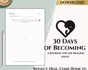 30-day Self-discovery & Mindfulness Journal | Printable PDF | Guided ...
