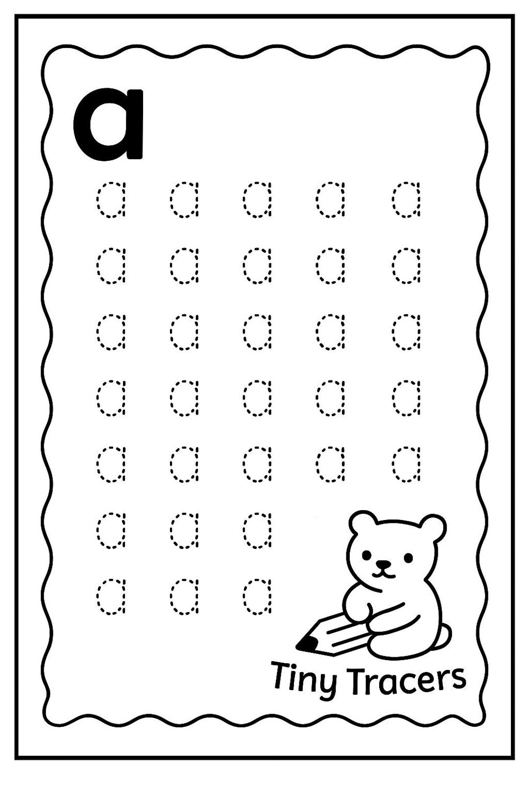 Lowercase Alphabet Tracing Worksheets: Preschool Handwriting Practice ...