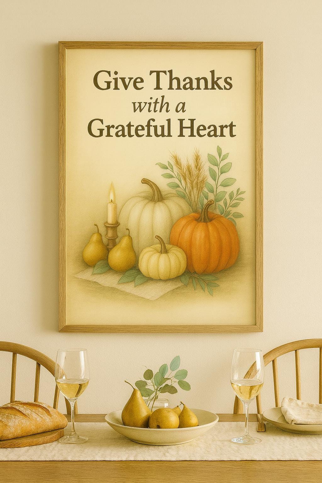 Give Thanks With a Grateful Heart – Vintage Thanksgiving Still Life ...