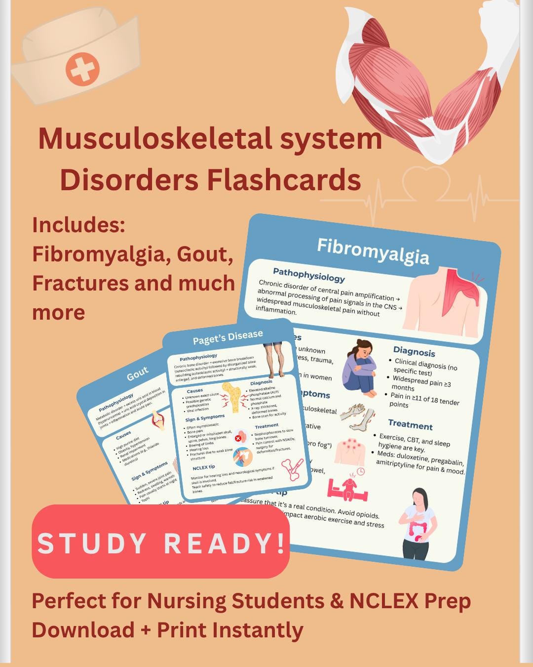 Nclex Master Med-surg Flashcards – Musculoskeletal System. Med Surg ...