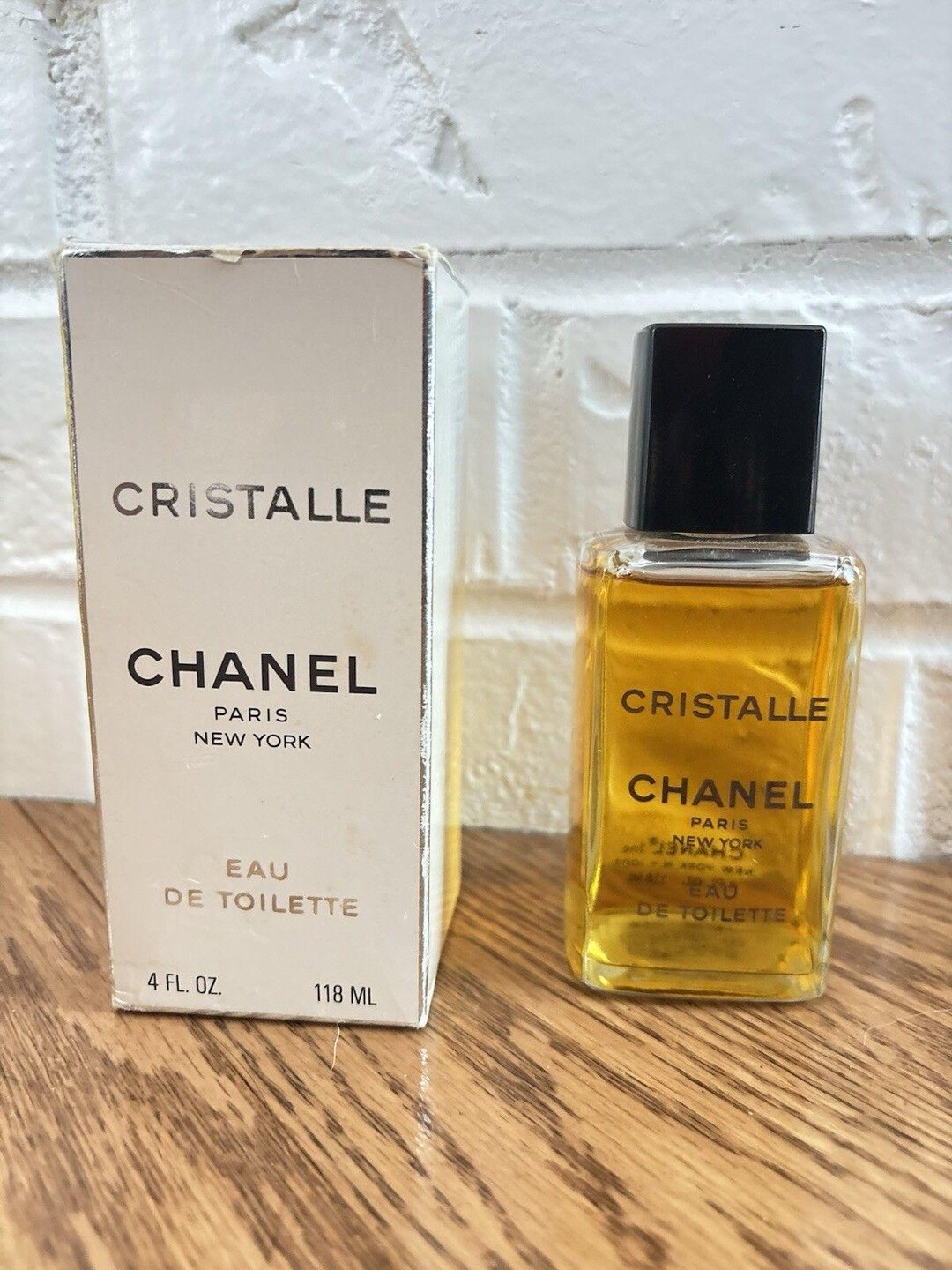 Vintage Chanel Cristalle Paris Eau De Toilette 4oz Jumbo Perfume Splash ...