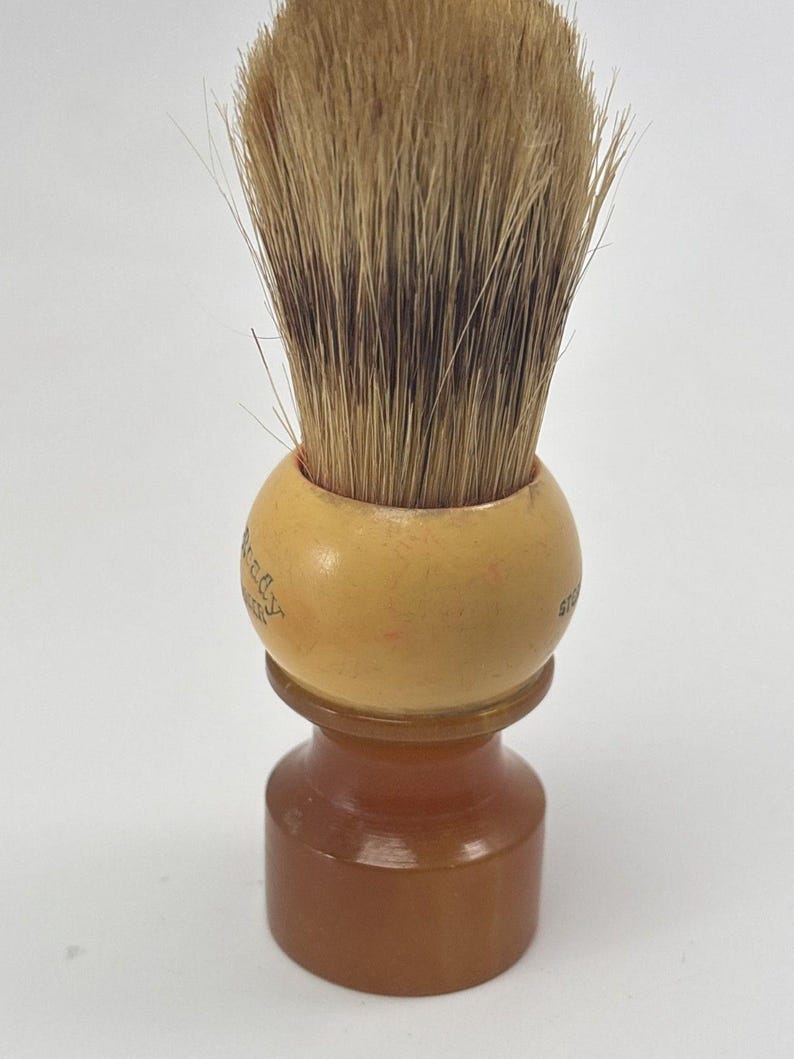 Rare Vintage Ever Ready Shave Brush Set in Rubber #000 Brown Swirl ...