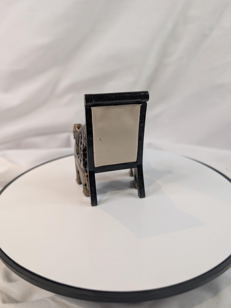 Vintage Miniature Throne Chair With Winged Griffin Arms – Dollhouse ...