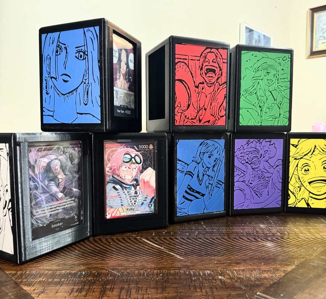 One Piece TCG Deck Box W/ Mini Snap - Etsy