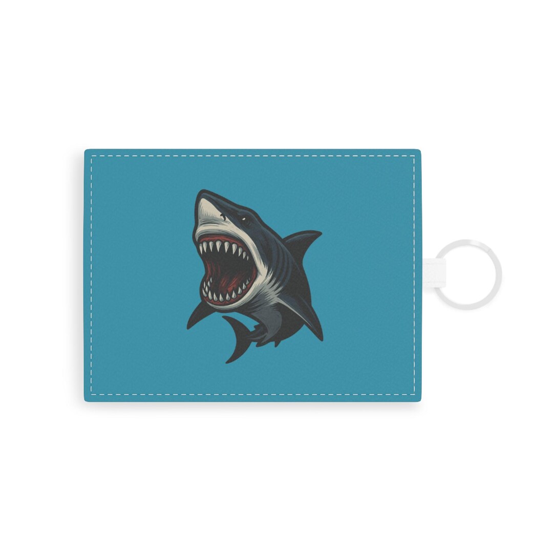 Turquoise Shark Wallet - Etsy UK