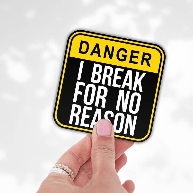 22 Danger Roadrage Printable Stickers, SVG, PDF Files, Printable Funny ...
