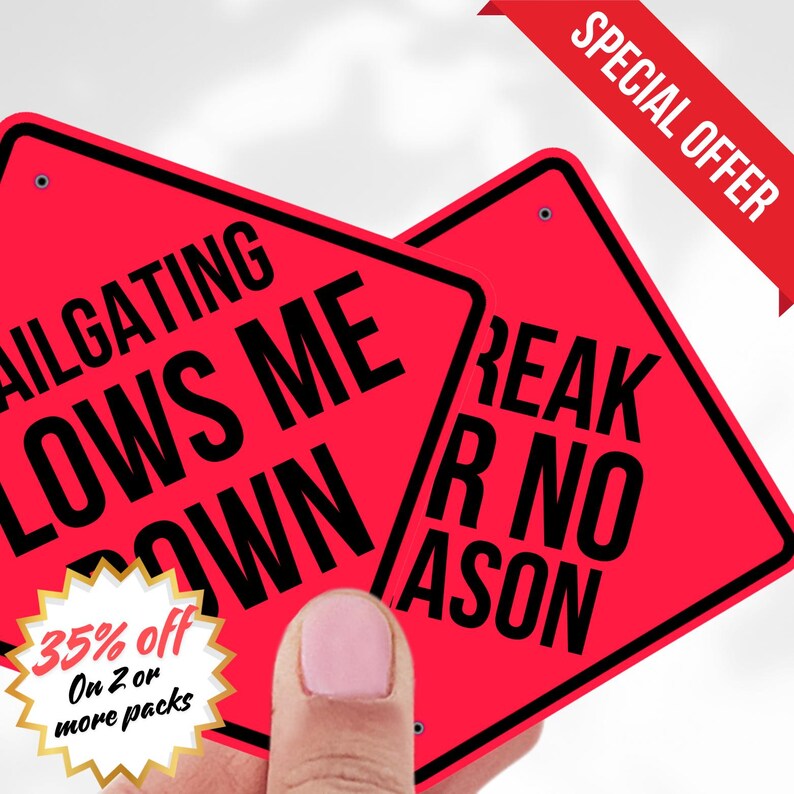 21 Red Road Rage Printable Stickers, SVG, PDF Files, Printable Funny ...